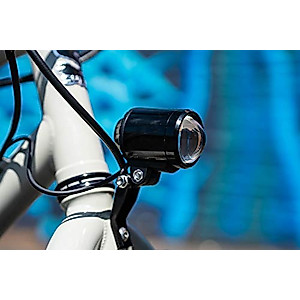 Portland Design Works | Kepler E-bike Headlight | Bosch E-bike System Plug and Play, Black, Fits e-bikes with fork crown hole for mounting