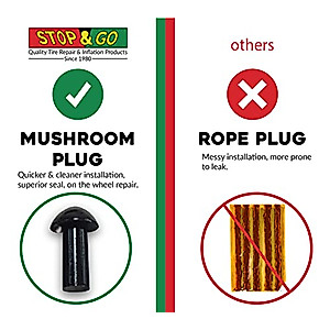 Stop & Go 200 Mini Pocket Plugger Tubeless Tire Repair for Bicycles and e-Bikes Works on BMX, XC, Mountain, Road, and Gravel