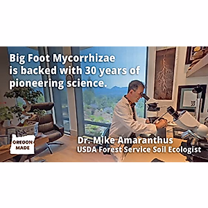 Big Foot Mycorrhizal Granular (4 OZ) with Kelp, Biochar, Worm Castings, Humic Acid, Trace Minerals| Treat Soil or 32-1 Gallon Pots |