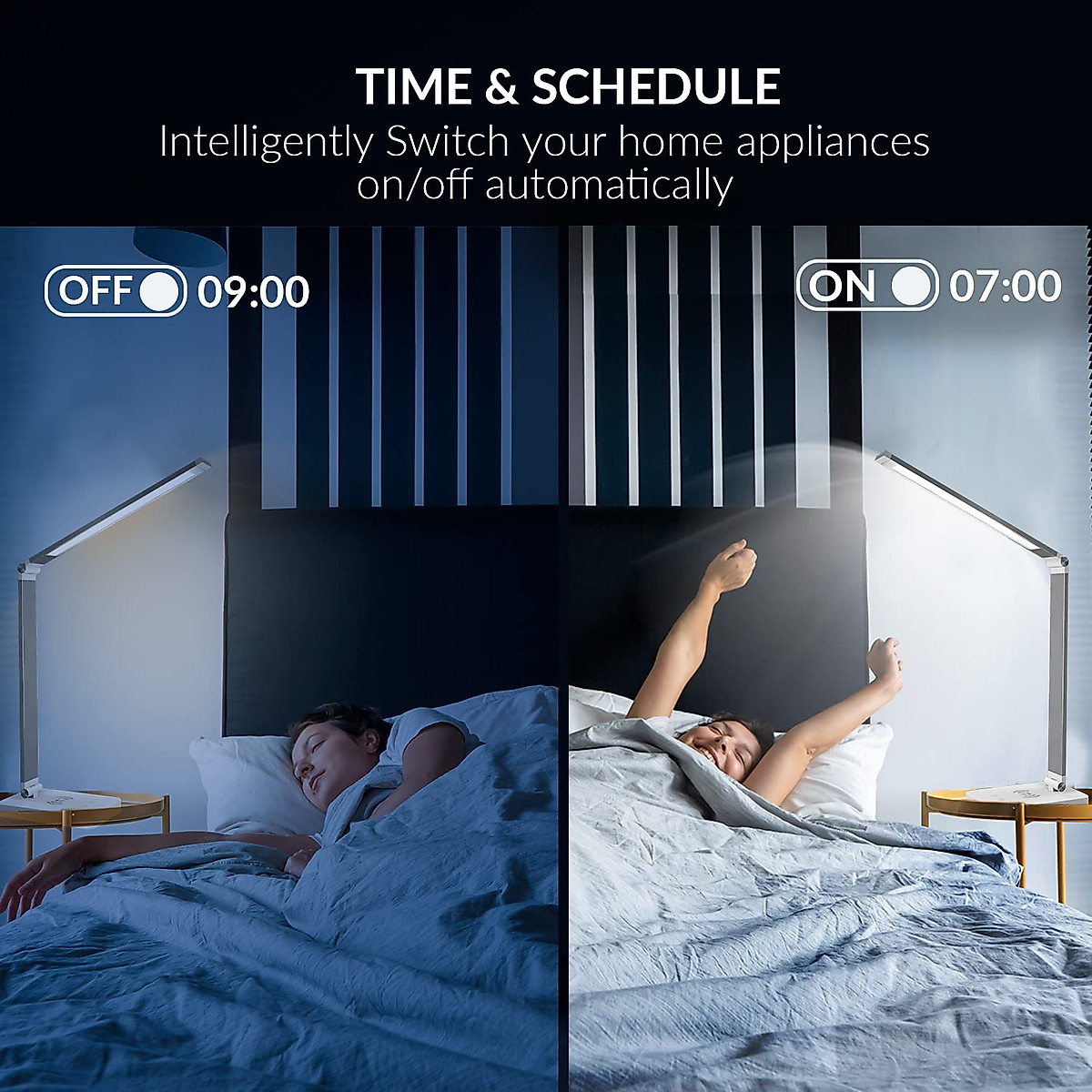 WBM Smart PG-07-4PK WiFi Socket, Voice and App Control Plug, White