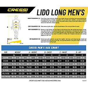 Cressi Lido Long, Black/Grey, 3XL