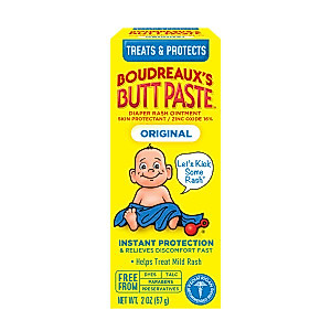 Boudreauxs Butt Paste Diaper Rash Ointment, vJBQdk, Original - Contains 16% Zinc Oxide - Pediatrician Recommended - Paraben and Preservative-Free - 2Pack (4 Ounce)