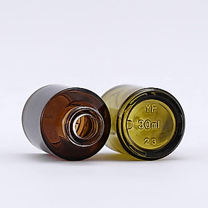 2 Pcs 30ML Colored Glass Eye Dropper Bottles Dropping Bottles Empty Tincture Bottles Essential Oil Bottles Refillable Sample Vials Green