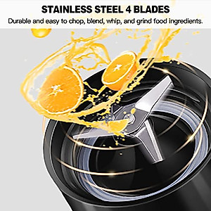 Blender for Kitchen 600W Blender for Shakes and Smoothies 52 oz Kitchen Countertop Blender with Glass Jar High Speed Ice Crusher Blender Black Smoothie Blender for Shakes Frozen Drinks