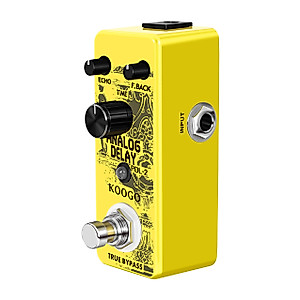 Koogo Analog Delay Pedal Delay Guitar Effect Pedal True Bypass Full Metal Shell