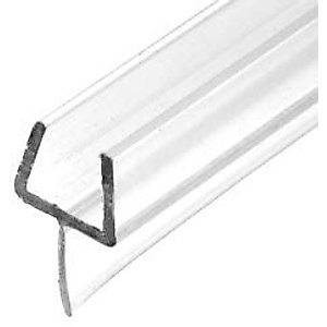CRL Co-Extruded Clear Bottom Wipe with Drip Rail for 1/4" Glass - 31 in long