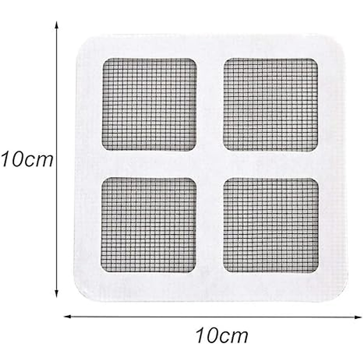 DAEEXINO (10Pcs) Disposable Shower Drain Cover Hair Catcher Shower Drain Mesh Stickers, Bathroom, Laundry, Bathtub, Kitchen Shower Drain Floor Sink Strainer Filter Mesh, Medium