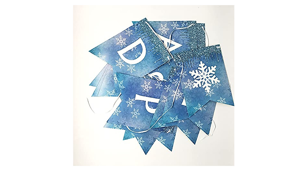 Snowflake Frozen Birthday Banner - Perfect Kids Party Decor