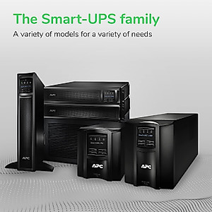 APC 1500VA Smart UPS with SmartConnect, SMC1500C Sinewave UPS Battery Backup, AVR, 120V, Line Interactive Uninterruptible Power Supply