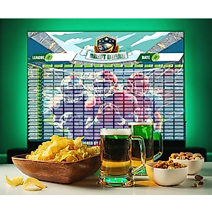 Extra Large Fantasy Football Draft Board 2023-2024 Kit - 640 Player Stickers - Color Edition[14 Teams 20 Rounds]