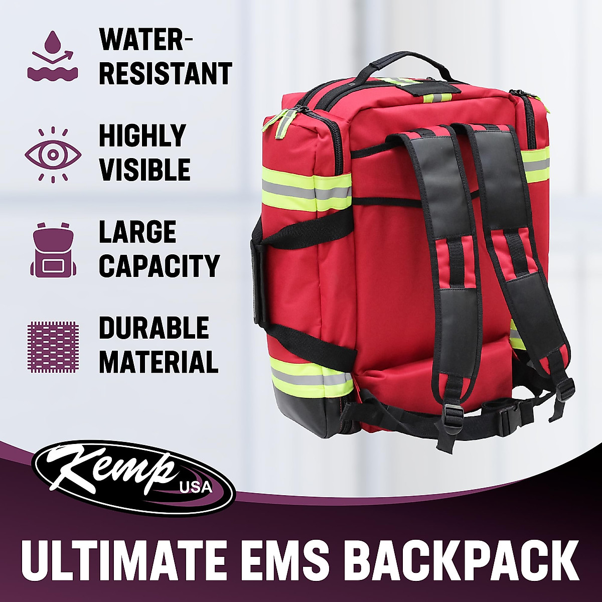 Ultimate EMS Backpack Has place for 'D' O2 Cylinder (not included)