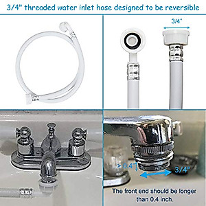 Giantex Full-Automatic Washing Machine Portable Washer and Spin Dryer 7.7 lbs Capacity Compact Laundry Washer with Built-in Barrel Light Drain Pump and Long Hose for Apartments Camping (White & Pink)