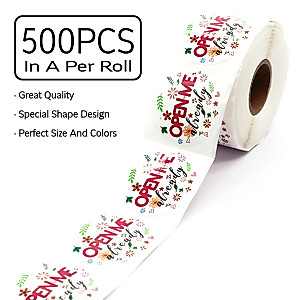 Open Me Already Stickers,Thank You Stickers,Handmade Stickers,Small Shop Stickers,Envelopes Stickers for Small Business, Online Retailers,Handmade Goods,500 Labels Per Roll