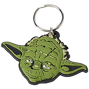 STAR WARS, RK38345C, Yoda Rubber Keychain, Multi-Color, 4.5 x 6cm