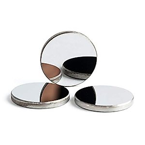 Cloudray Mo Mirror Dia 25mm (0.98 Inch) Thk 3mm (0.12 Inch) for CO2 Laser Engraving Cutting Machine Pack of 3PCS
