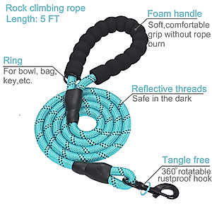 haapaw 2 Packs Martingale Dog Collar with Quick Release Buckle Reflective Dog Training Collars for Small Medium Large Dogs