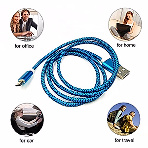 2pack 3.5ft Micro USB Cable Android Fast Charger Power Cord for Samsung S7/S6, Note 5/4, Galaxy J7 J3, Tablet Tab 3 4 S2 A 10.1 9.7 8.0 7.0 S 10.5 E 9.6 Pro Kids Lite Nook, Kindle Tablets Fire Hd Hdx