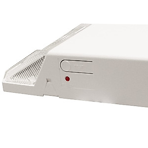 LFI Lights | Emergency Light | White Housing | Two LED Fixed Heads | Hardwired with Battery Backup | UL Listed | (2 Pack) | EL-FX