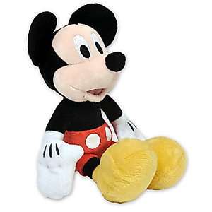Disney 10" Plush Mickey Minnie Mouse Donald Daisy Goofy Pluto 6-Pack & Bag