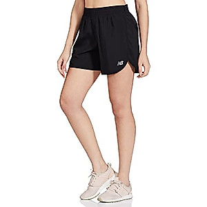 New Balance womens Accelerate 5 Inch Shorts, Black, Medium US