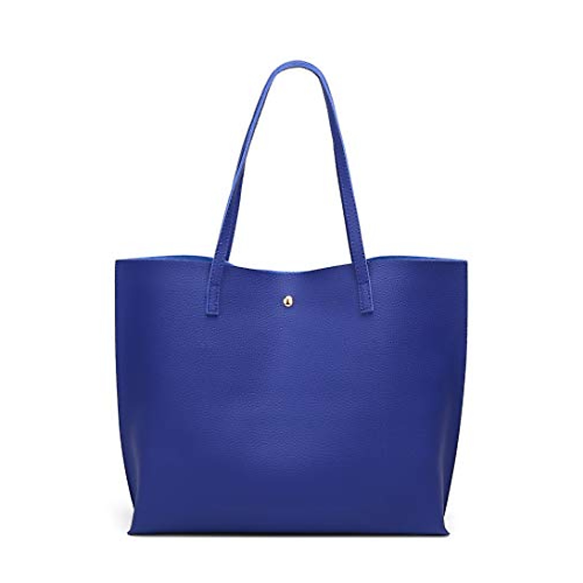 Dreubea Women's Soft Faux Leather Tote Shoulder Bag from, Big Capacity Tassel Handbag Royal Blue