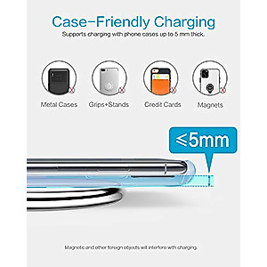 Fast Wireless Charger,Vebach Wireless Charging pad Compatible with iPhone 14/13/12 Pro Max/12/13/12 Mini/SE/11/11 Pro/XS/XR/8,Galaxy S20 S10 S9 S8, Note 10 Note 9 etc