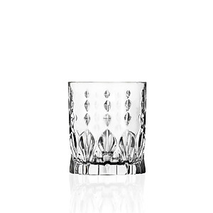 Tumbler Glass - Double Old Fashioned - Set of 6 Glasses - Designed DOF crystal tumblers - For Whiskey - Bourbon - Water - Beverage - Drinking Glasses - 11.5 oz. - Made in Europe By Barski