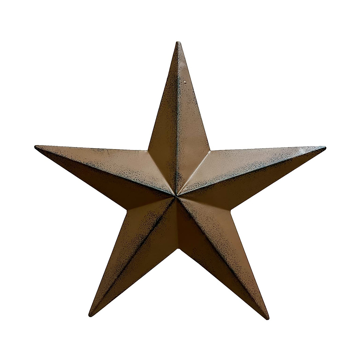 Grace Home Metal Patrotic Old Glory American Flag Barn Star July of 4th Decoration (12"-Rust)