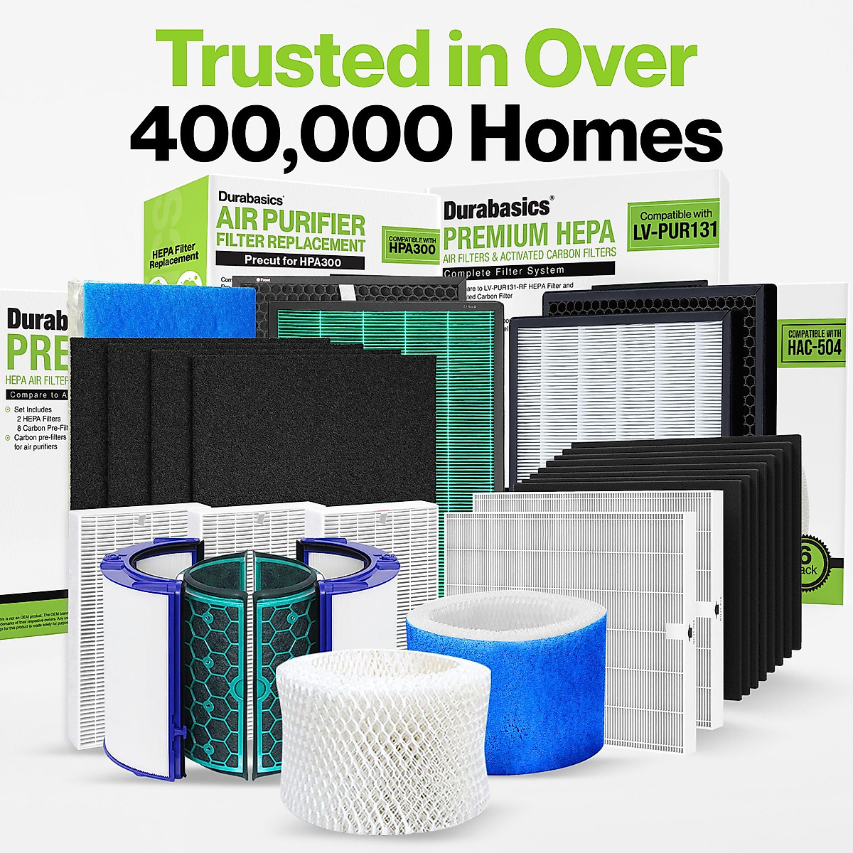 AP-1512HH HEPA Set for Coway Filter Replacement - 2 Year Supply - Fits Coway Airmega AP-1512HH & Coway Airmega Filter Replacement - Helps Remove Smoke, Dust, Pollen, Dustmite Debris, Pet Dander & More