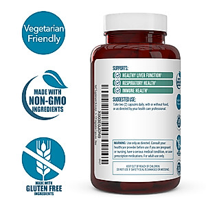 NAC Supplement (N-Acetyl Cysteine) - 1000 mg-Antioxidant Support - Promotes Liver Health and Detoxification - Boosts Lung and Immune Health - Vegetable Capsules - 120 Count - 60 Servings