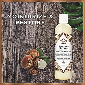Nubian Heritage Body Wash Raw Shea Butter for Dry Skin Paraben Free Body Wash, 13 oz