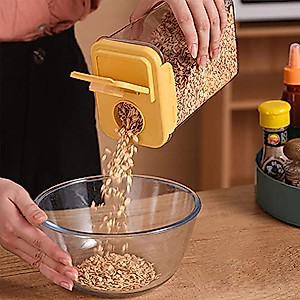 JIOLLY Airtight Food Storage Containers Set [12 Piece] - Kitchen with Lids for Flour, Sugar and Cereal,BPA-Free Plastic Dry Canisters Pantry Organization , Includes Labels, Marker