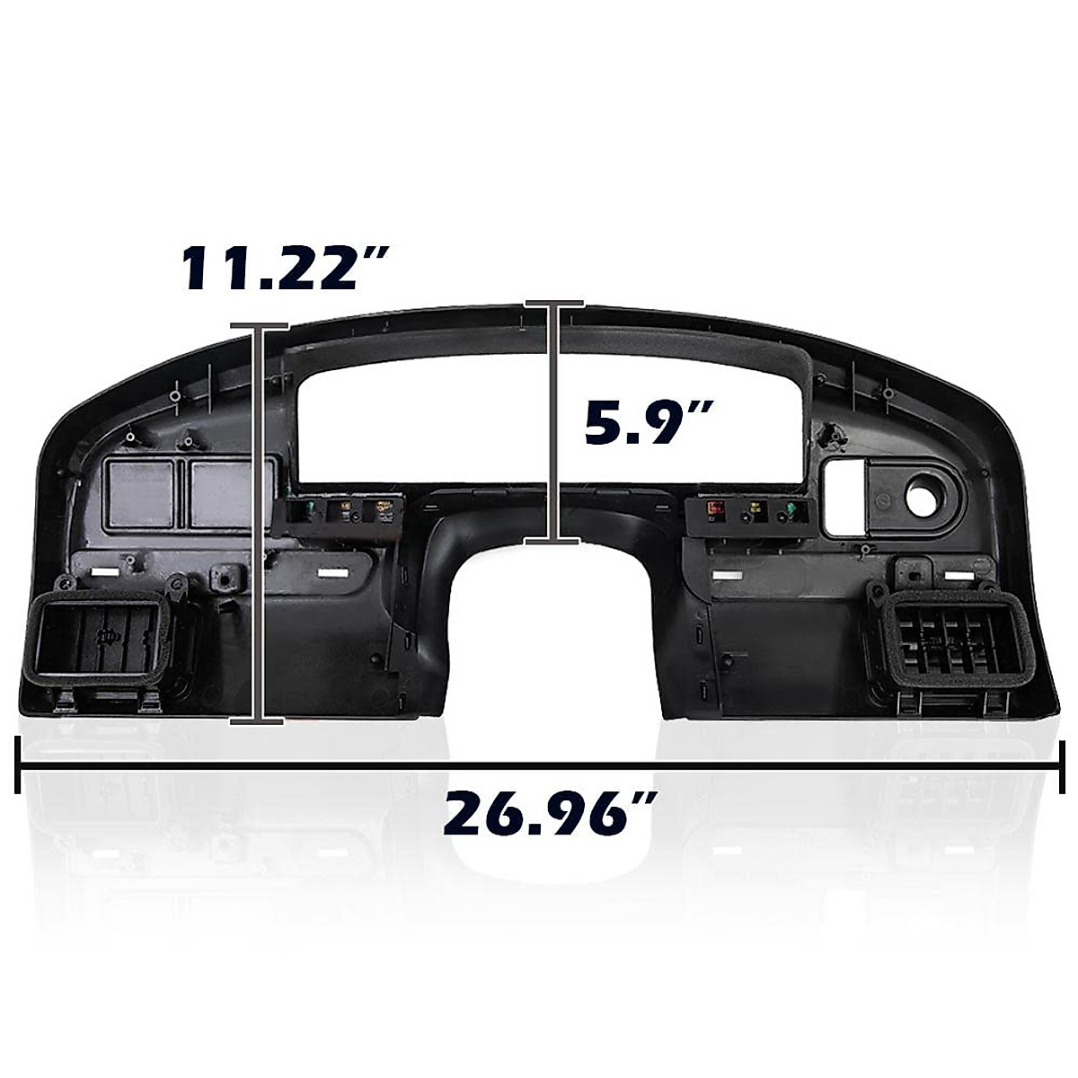 PIT66 Dash Panel Bezel Cover,Compatible with 1992-1997 Ford F150 F250 F350 Dash Cover