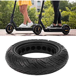 Solid tire Pro Electric Scooter - 10" Solid Tires - 25 Miles Long-Range & 19 Mph Folding Commuter Electric Scooter for Adults
