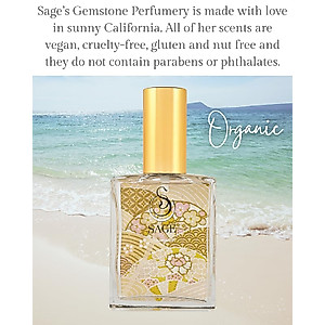 Diamond Organic Perfume Spray by Sage- 2 oz, Vegan & Cruelty-Free, Subtle Scent, Sandalwood, White Amber, Musk