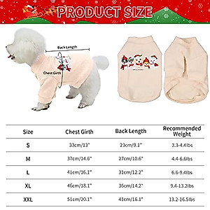balancepaw Bulldog Christmas Costumes, 3 Pcs Pet Santa Hat Scarf Sweater, Warm Cat Dog Christmas Sweaters, Dog Winter Clothes Knitted Sweater (XL,Beige)