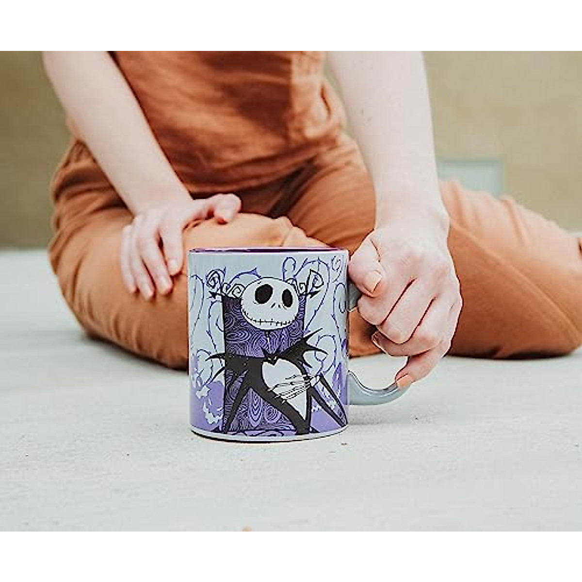 Silver Buffalo Disney Nightmare Before Christmas Jack Skellington Ceramic Mug, 20 Ounces