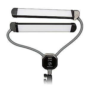 Fotodiox Selfie Starlite Stix Vlog Light Kit w/Tripod - 2X 11in Bi-Color Dimmable LED Wand Lights for Portrait, Photography, Makeup, YouTube, Live Streaming Video and More