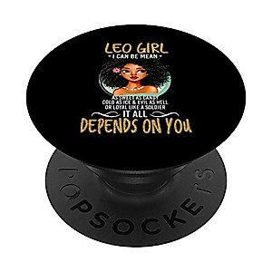 Leo Zodiac Shirt for Women Leo Girl PopSockets Grip and Stand for Phones and Tablets
