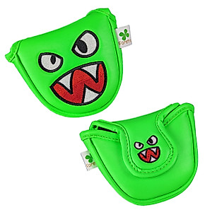 Foretra – Green Monster - Golf Putter Headcover Quality PU Leather Magnetic Closure for Mallet Style Putters Scotty Cameron Odyssey Taylormade Ping