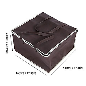Insulated Food Delivery Bags Grocery Pizza Tote Bag Aluminum Foil Pouch Foldable Heavy Duty Storage Container for Hot and Cold Food Restaurants Catering (Coffee), 44x44cm (4117DMUO48VM917K6OYE)