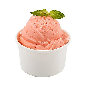 Coppetta 3-Ounce Dessert Cups, 200 Disposable Ice Cream Cups - Lids Sold Separately, Heavy-Duty, White Paper Frozen Yogurt Bowls, For Hot And Cold Foods, Perfect For Gelato Or Mousse - Restaurantware