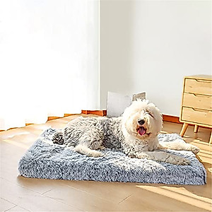 BaRdzo Plush Foam Dog Bed Rectangular Cat Dog Mats/Removable Cover Pet Mattress Cushion for Small Large Dogs (Color : D, Size : XL-100x60x10cm)