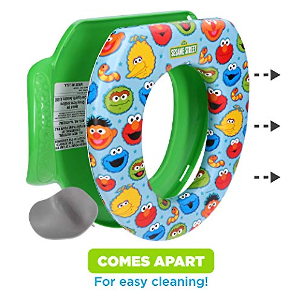 Sesame Street"Best Friends" Soft Potty Seat 1 Count (Pack of 1)