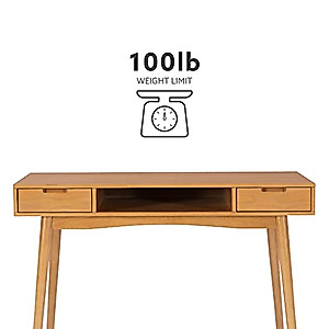 Linon Home Decor Products Natural Wood Modern Linon Drake Desk
