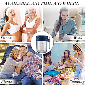 4 Set Overnight Oats Containers with Lid and Spoon Overnight Oats Jars 12oz Glass Airtight with Measurement for Cereal Yogurt Milk (Gray, Blue, White, Orange)