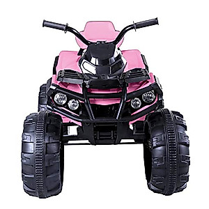 NC LEADZM LZ-906 ATV Double Drive Children Car with 45W12 12V7AH1 Battery Without Remote Control Pink