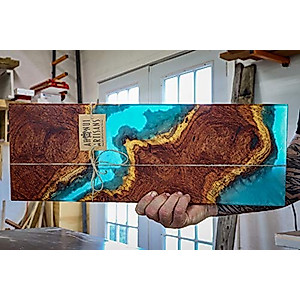 Deep Pour Epoxy Resin, 3 Gallon Kit, Liquid Glass 2-4 Inch Casting Resin, Clear Epoxy Resin for Wood, Food Safe Epoxy Resin, Heat Resistant Epoxy, Penetrating Epoxy, Two Part Resin Epoxy