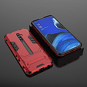 Hybrid Case for Oppo Reno2 Z, Shockproof Case for Oppo Reno2 Z, Dual Layer Protection Hybrid Rugged Case Hard Shell Cover with Kickstand for Oppo Reno2 Z