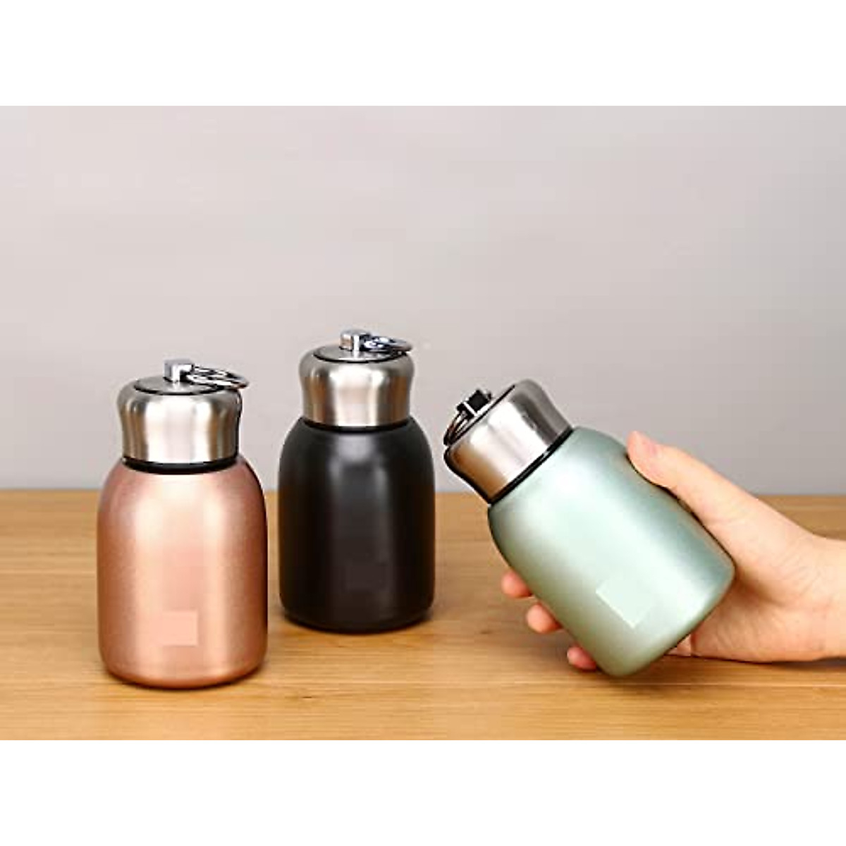 Stainless Steel Water Bottle, Mini Vacuum Insulated Water Bottle Leakproof Vacuum Flask for Women Kids Sport Tumbler Cup Hot and Cold Coffee Travel Mug 10 OZ